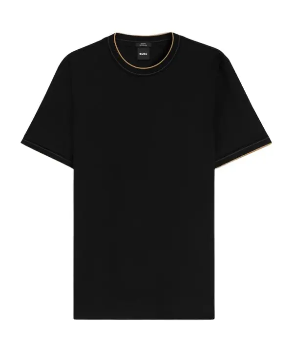 Hugo Boss Slim-fit Contrast-trim T-shirt