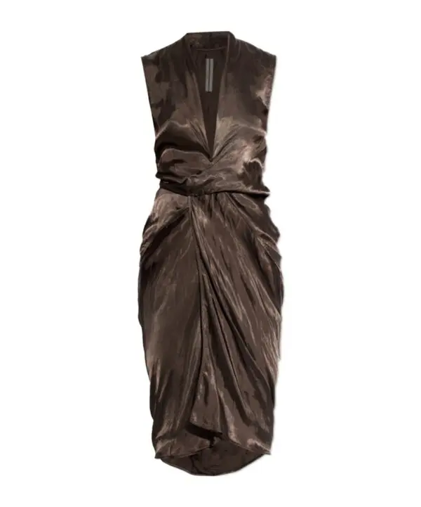 Rick Owens Sleeveless Wrap Dress