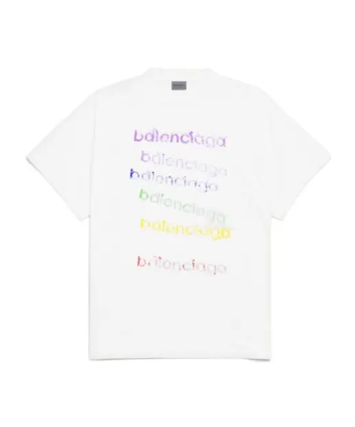 Balenciaga Diy Messy Multicolor Oversized T-shirt