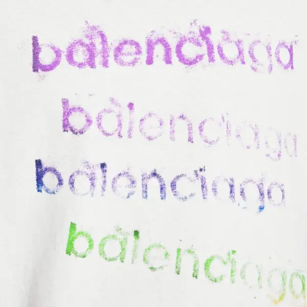 Balenciaga Diy Messy Multicolor Oversized T-shirt