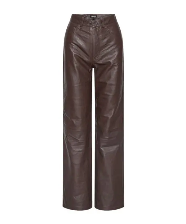 ROTATE BY BIRGER CHRISTENSEN High-waisted Straight-leg Trousers