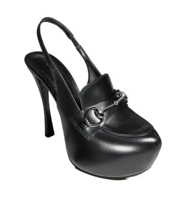 Gucci Platform Slingback With Horsebit
