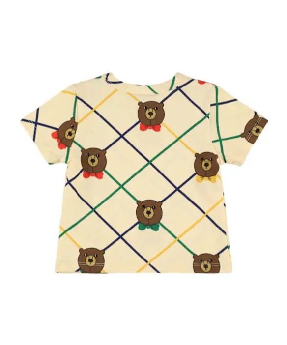 MINI RODINI Solidcolor Print Top