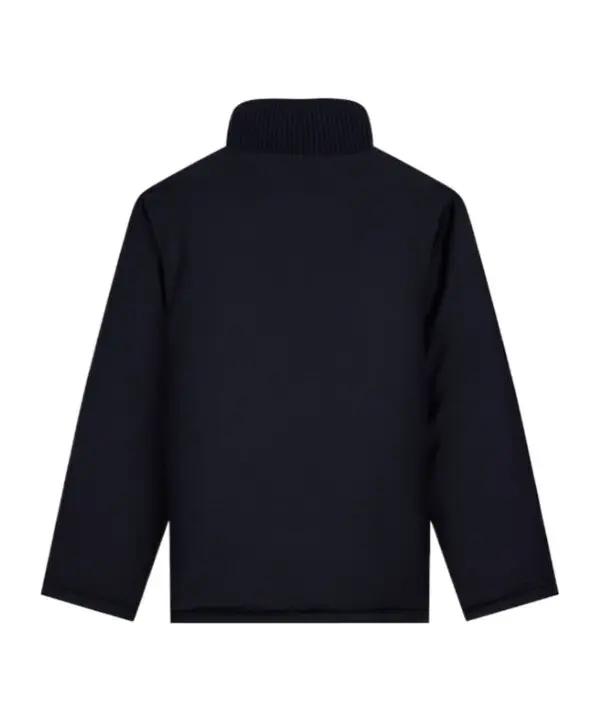 Emporio Armani Down Jacket In Virgin Wool And Viscose Twill