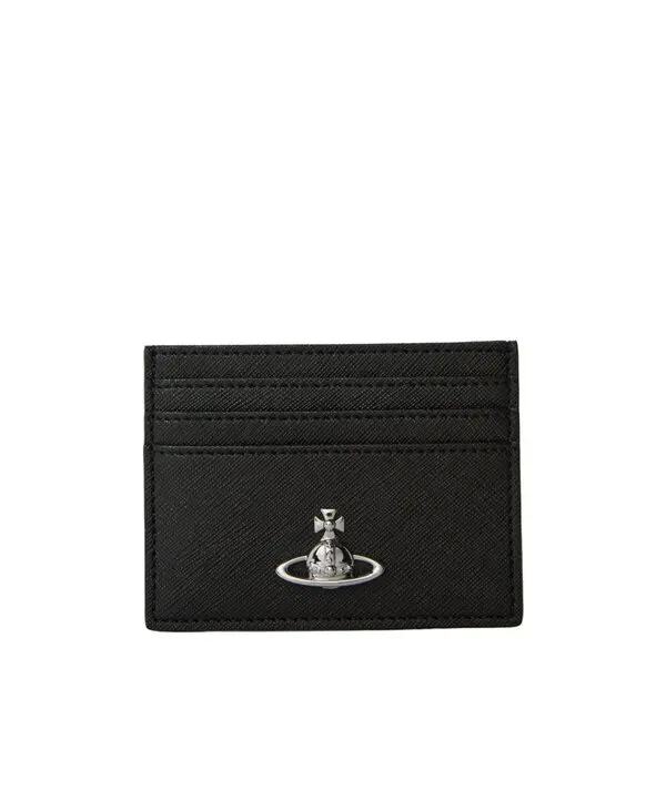 VIVIENNE WESTWOOD Textured Card Holder - Black