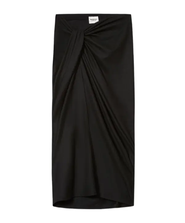 Isabel Marant Étoile Draped Knot-detail Midi Skirt