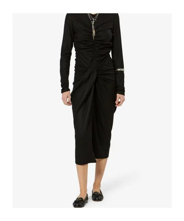 Isabel Marant Étoile Draped Knot-detail Midi Skirt