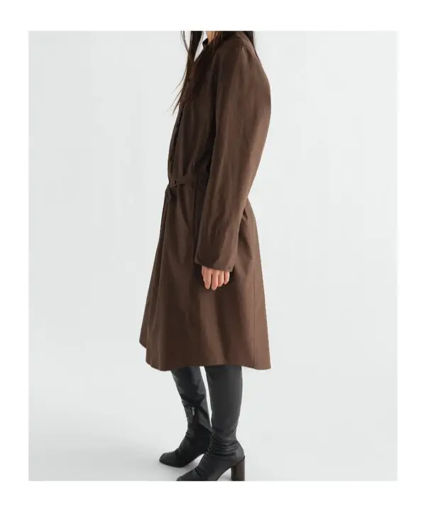 LEMAIRE Sailor Dress In Washed Cotton And Silk Blend