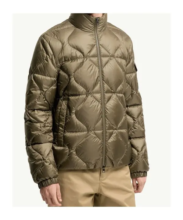 Moncler Asurel Geometric Quilted Short Down Jacket
