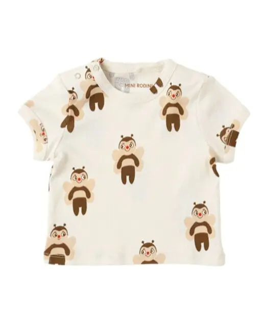 MINI RODINI Solidcolor Print Top