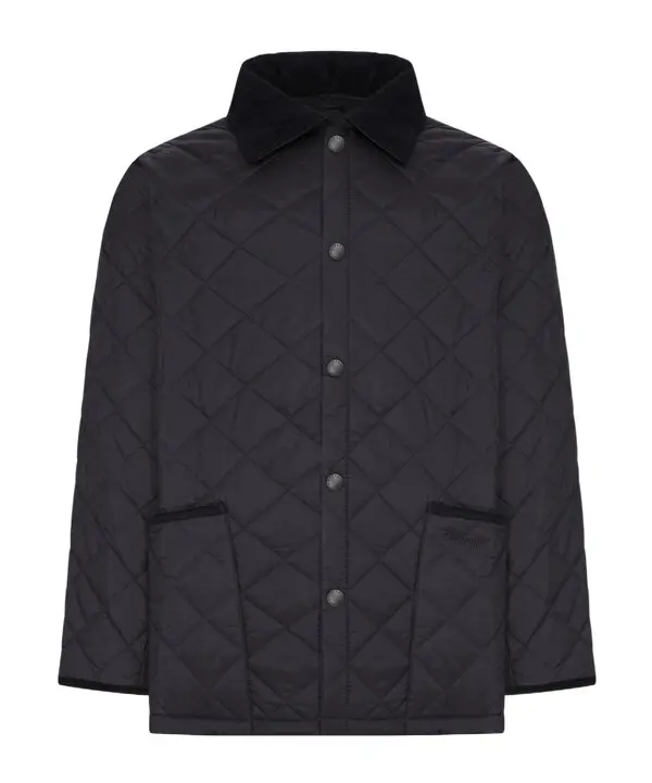 Barbour Corduroycollar Diamondquilted Overshirt Jacket
