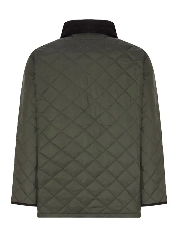 Barbour Corduroycollar Diamondquilted Overshirt Jacket