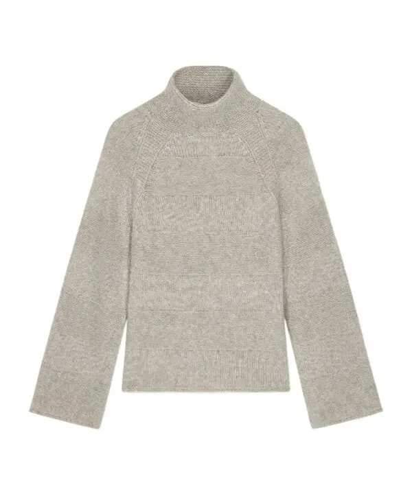 Emporio Armani Turtleneck Sweater In Stockinette Stitch - No
