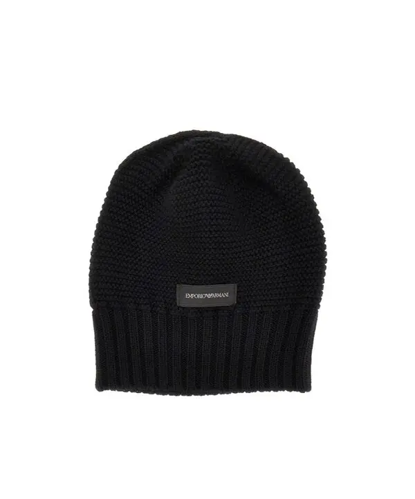 Emporio Armani Ribbed Knit Hat