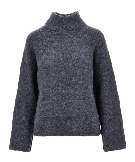 Emporio Armani Turtleneck Sweater In Stockinette Stitch