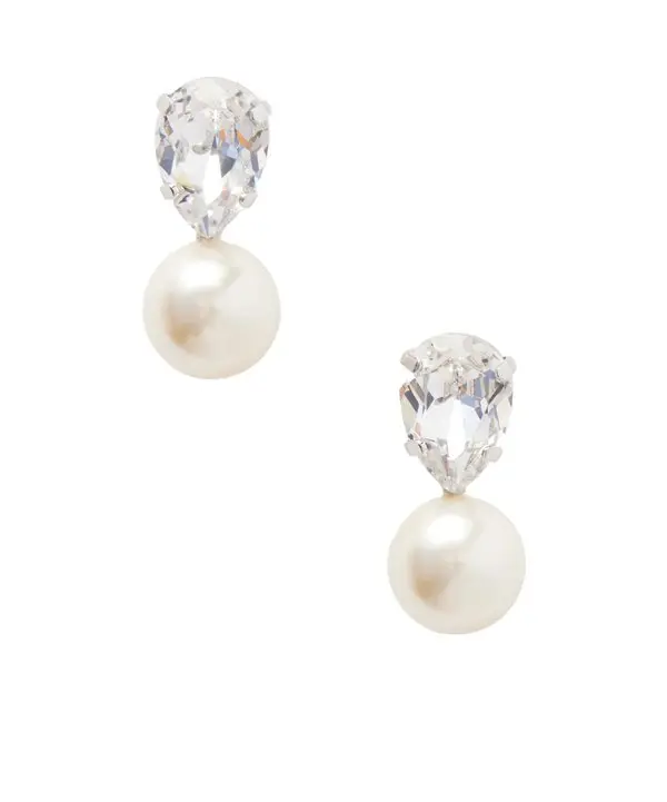 JENNIFER BEHR Silver-tone Crystal Earrings