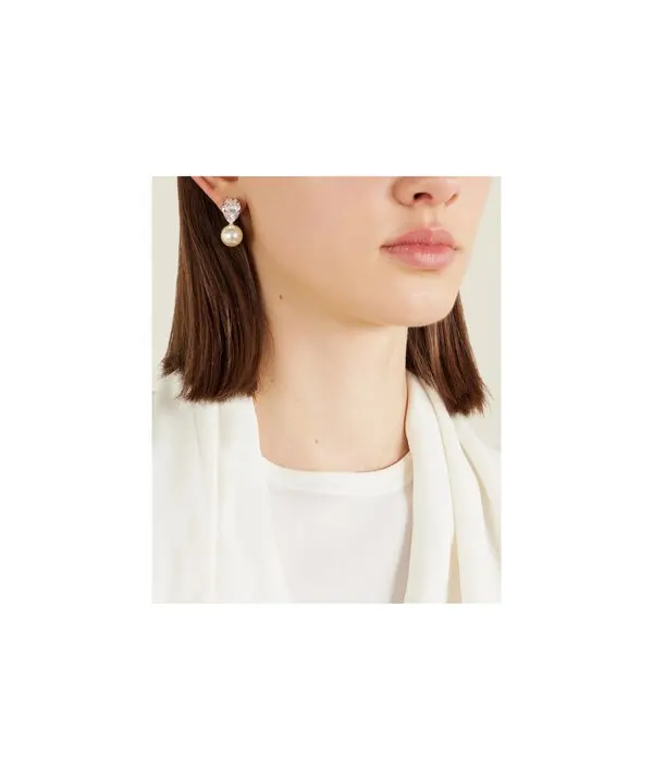 JENNIFER BEHR Silver-tone Crystal Earrings