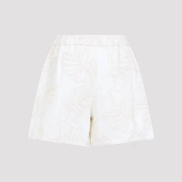 Moncler Leaf Printed Drawstring Shorts