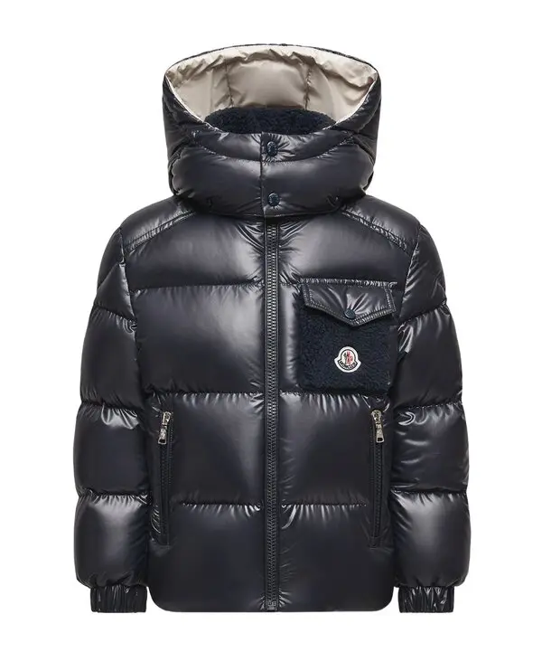 Moncler Yule Hooded Down Jacket - Night Blue
