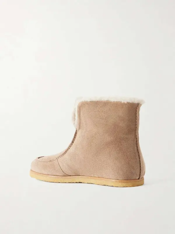 Legres 52 Shearling-trimmed Suede Ankle Boots