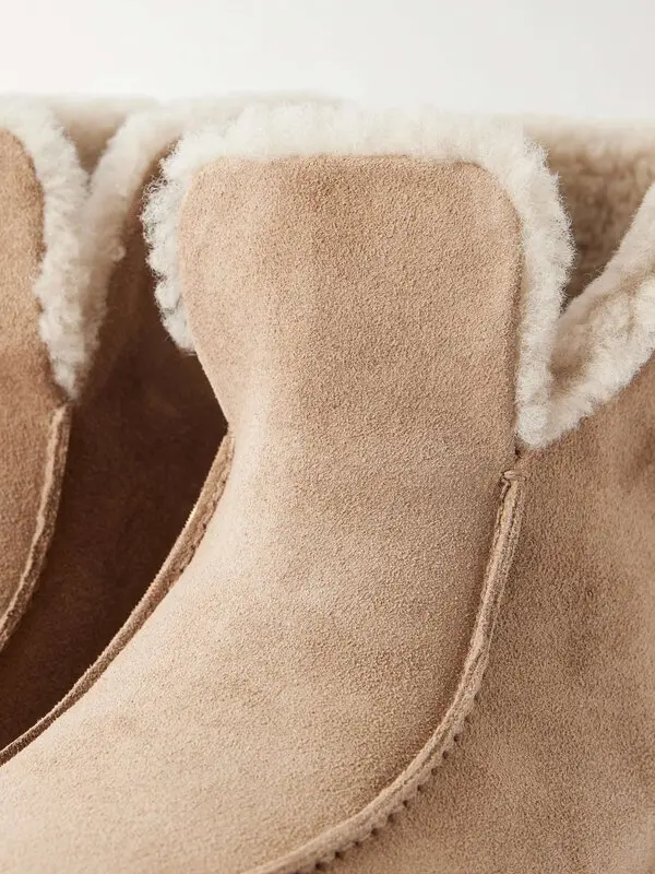 Legres 52 Shearling-trimmed Suede Ankle Boots