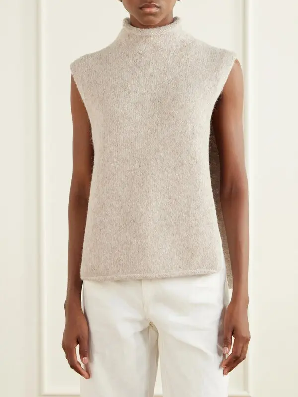 LAUREN MANOOGIAN Alpaca-blend Turtleneck Tank