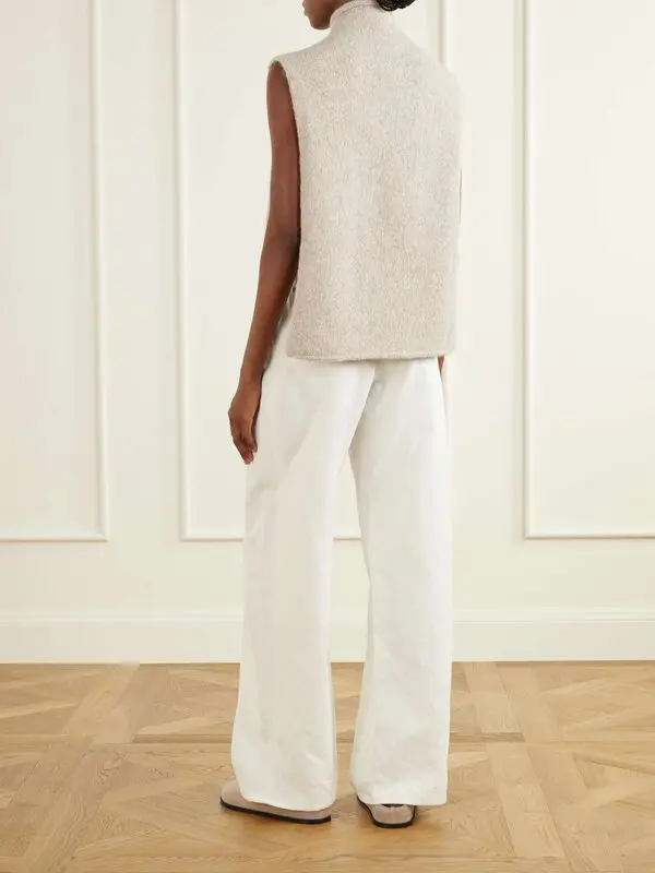 LAUREN MANOOGIAN Alpaca-blend Turtleneck Tank