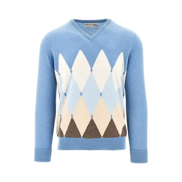 BALLANTYNE Lozenge Cashmere Sweater