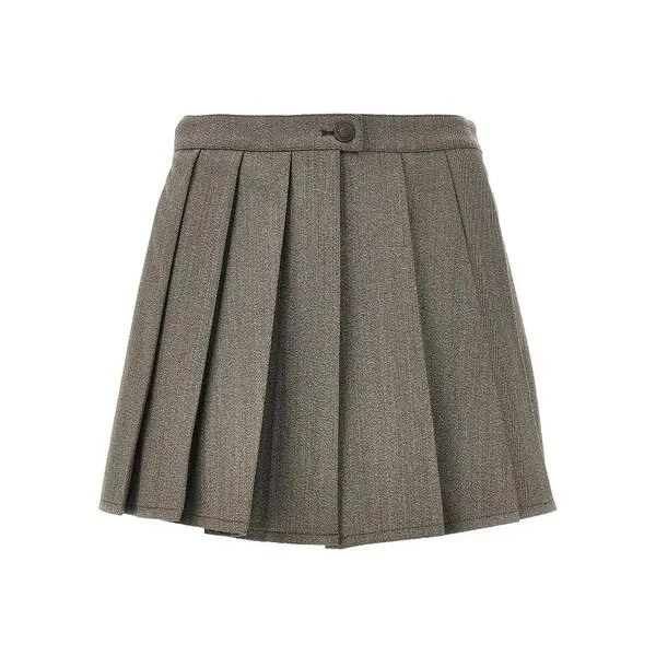 Emporio Armani Wool Twill Skorts