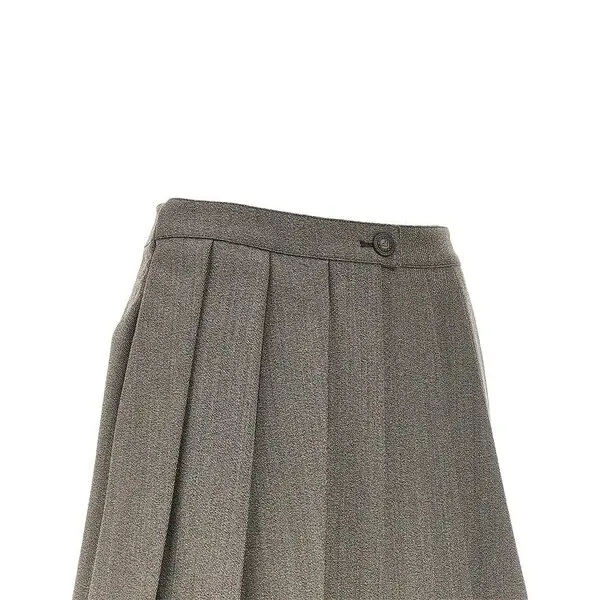 Emporio Armani Wool Twill Skorts