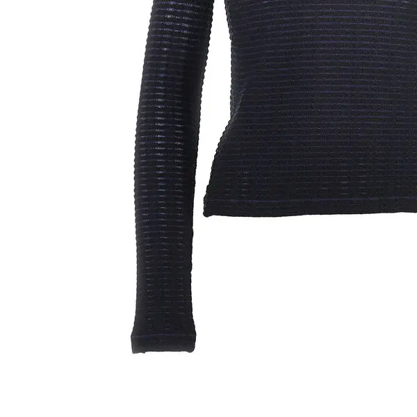 Emporio Armani Triped Jacquard Jerey Top