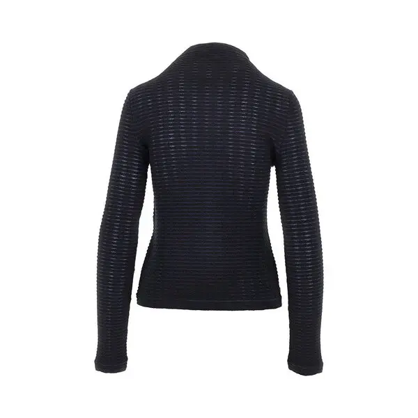 Emporio Armani Triped Jacquard Jerey Top
