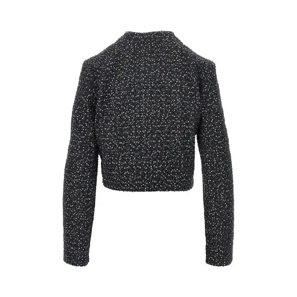 Emporio Armani Sequinned Denim Short Jacket