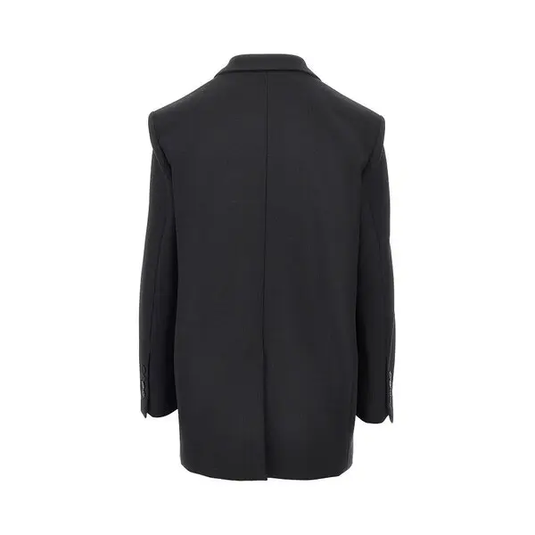 Emporio Armani Wool-blend Oversized Double-breasted Jacket