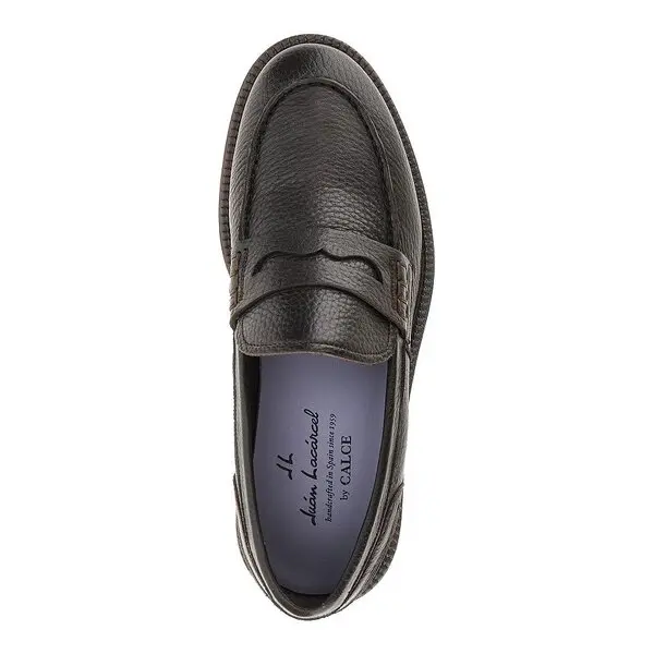 JUAN LACARCEL BY CALCE Grained Leather Loafers