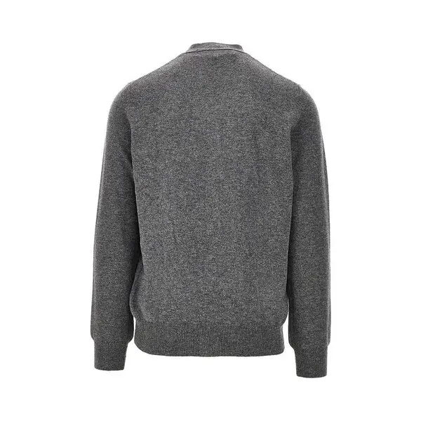 Play Comme Des Garcon Heart Patche Wool Cardigan