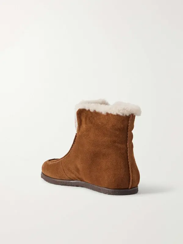 Legres 52 Shearling-trimmed Suede Ankle Boots