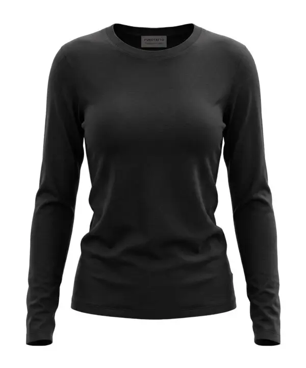 PUROTATTO Long-sleeve T-shirt - Black