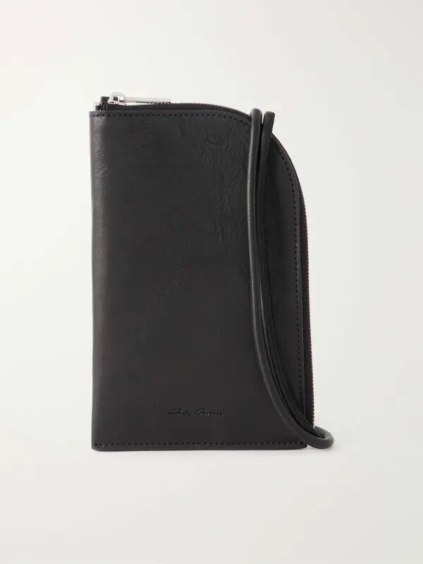 Rick Owens Leather Crossbody Wallet