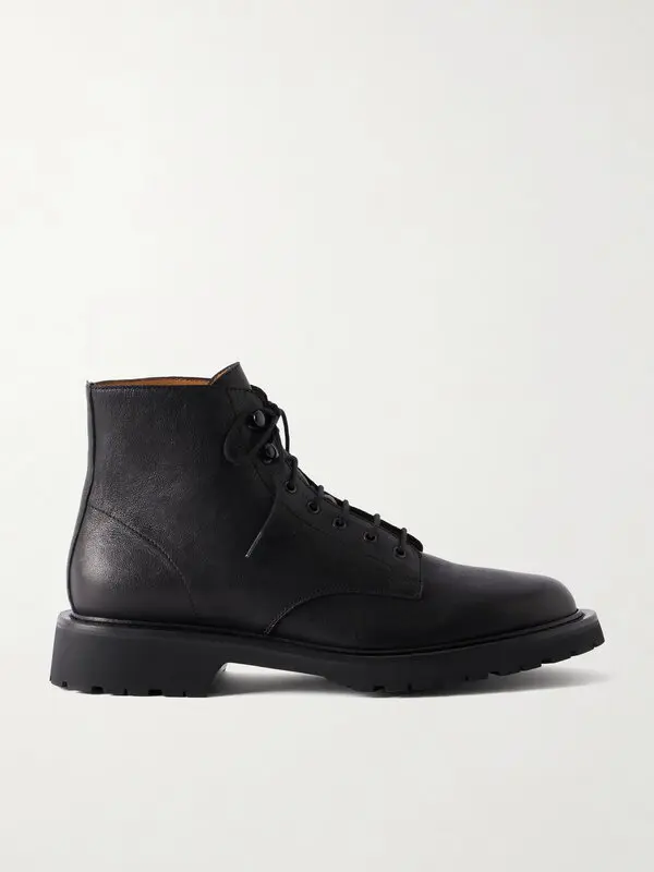 Legres 57 Leather Lace-up Ankle Boots - Black