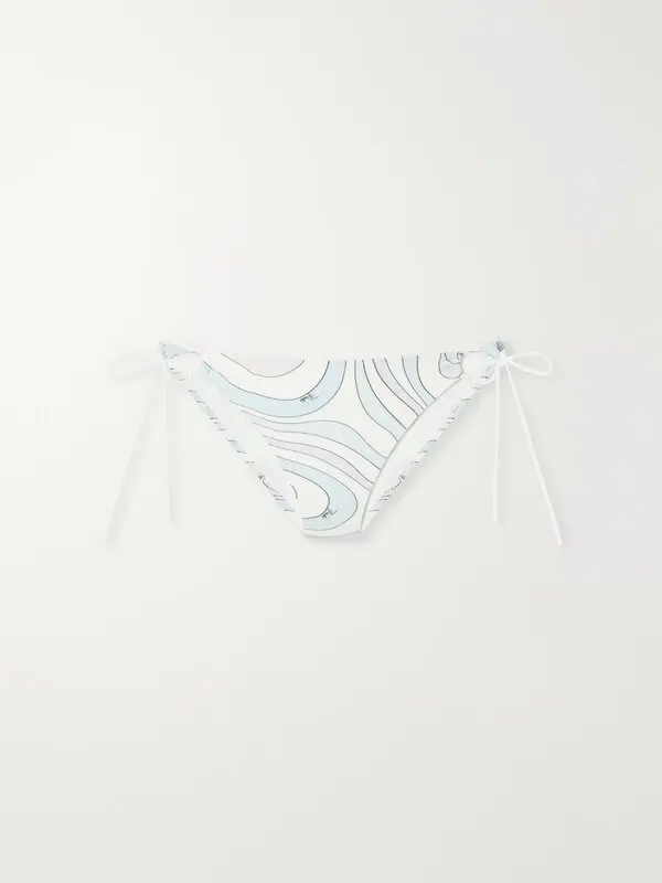 Emilio Pucci Printed Bikini Briefs - Blue