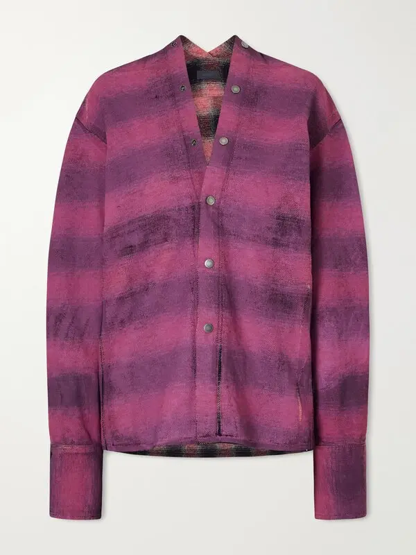HAIKURE Checked Cotton Shirt - Pink