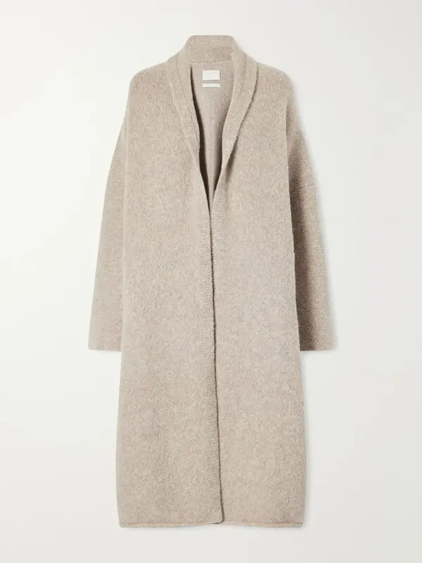 LAUREN MANOOGIAN Alpaca-blend Shawl Collar Cardigan
