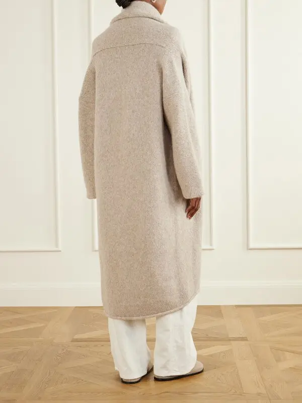 LAUREN MANOOGIAN Alpaca-blend Shawl Collar Cardigan