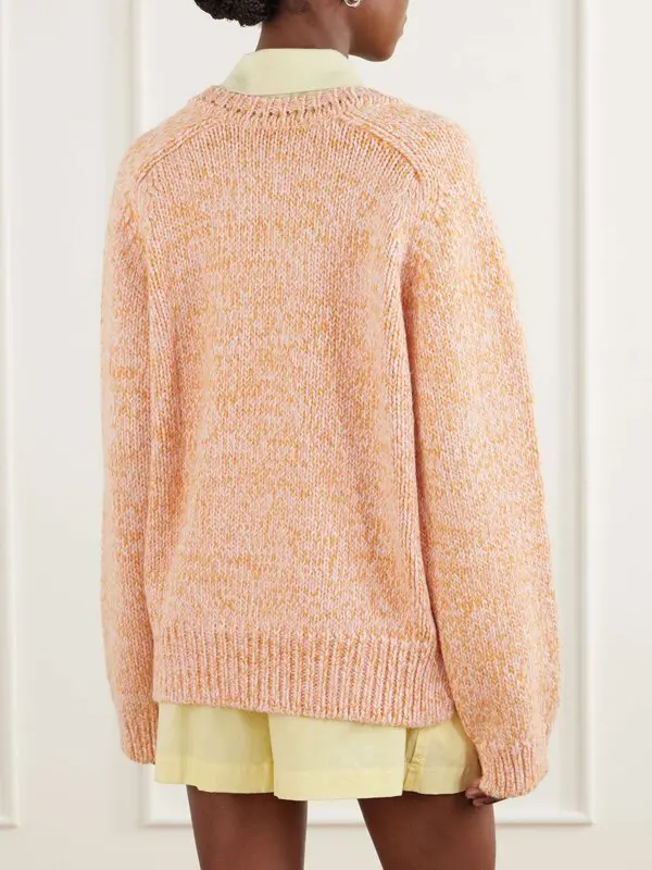 SANDERLAK Melange Alpaca And Wool-blend Sweater