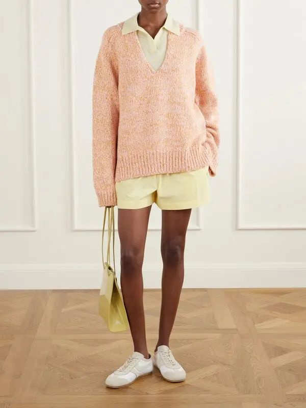 SANDERLAK Sandrlak Melange Alpaca And Wool-blend Sweater