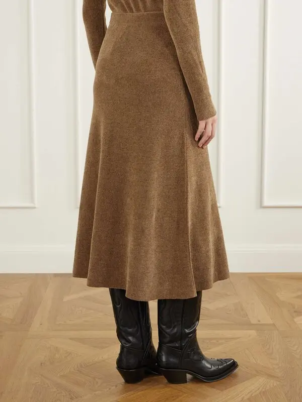 Gabriela Hearst Muir Ribbed Silk Maxi Skirt