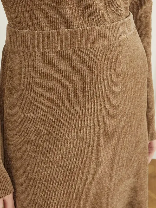 Gabriela Hearst Muir Ribbed Silk Maxi Skirt