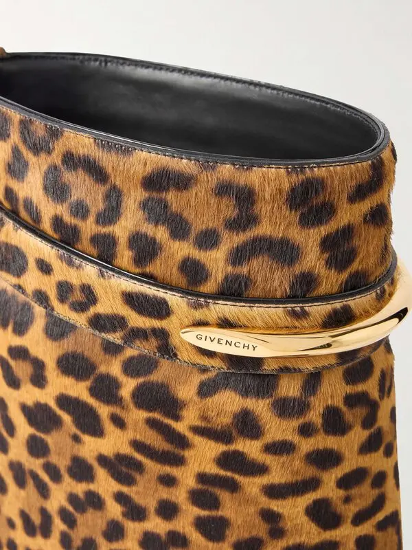 Givenchy Shark Animal-print Calf Hair Ankle Boots