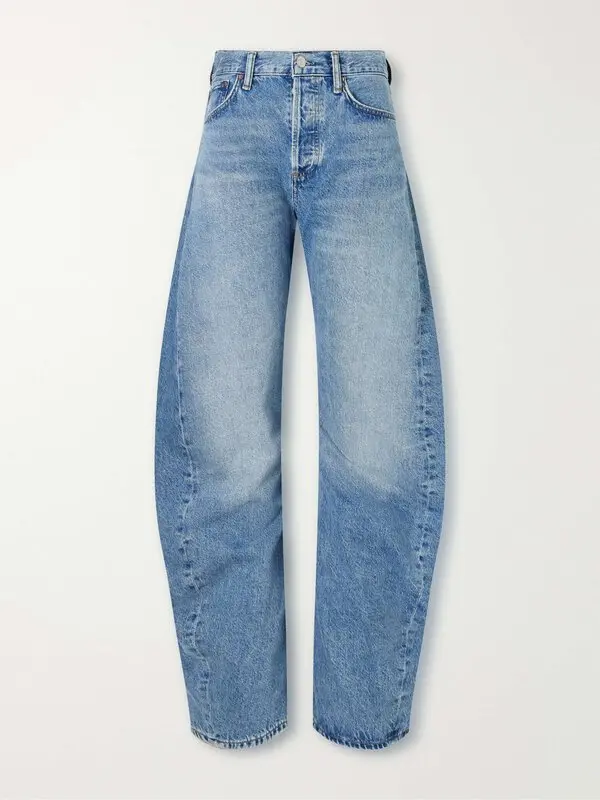 AGOLDE Spiral Mid-rise Wide-leg Jeans